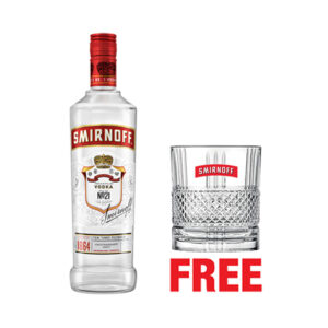 Smirnoff Vodka 750ML + 1 Glass Free - Liquor World
